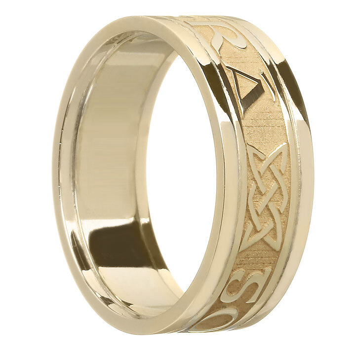 Grá Go Deo Ring with Trim, Made in Ireland