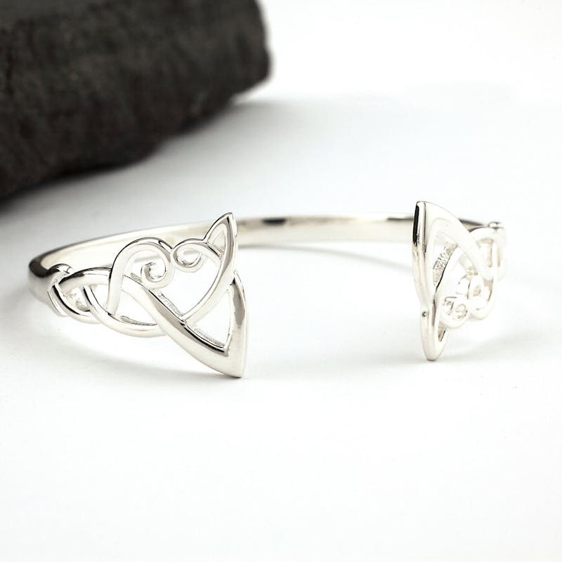 Sterling Silver Celtic Torc Bangle, From Ireland | My Irish Jeweler