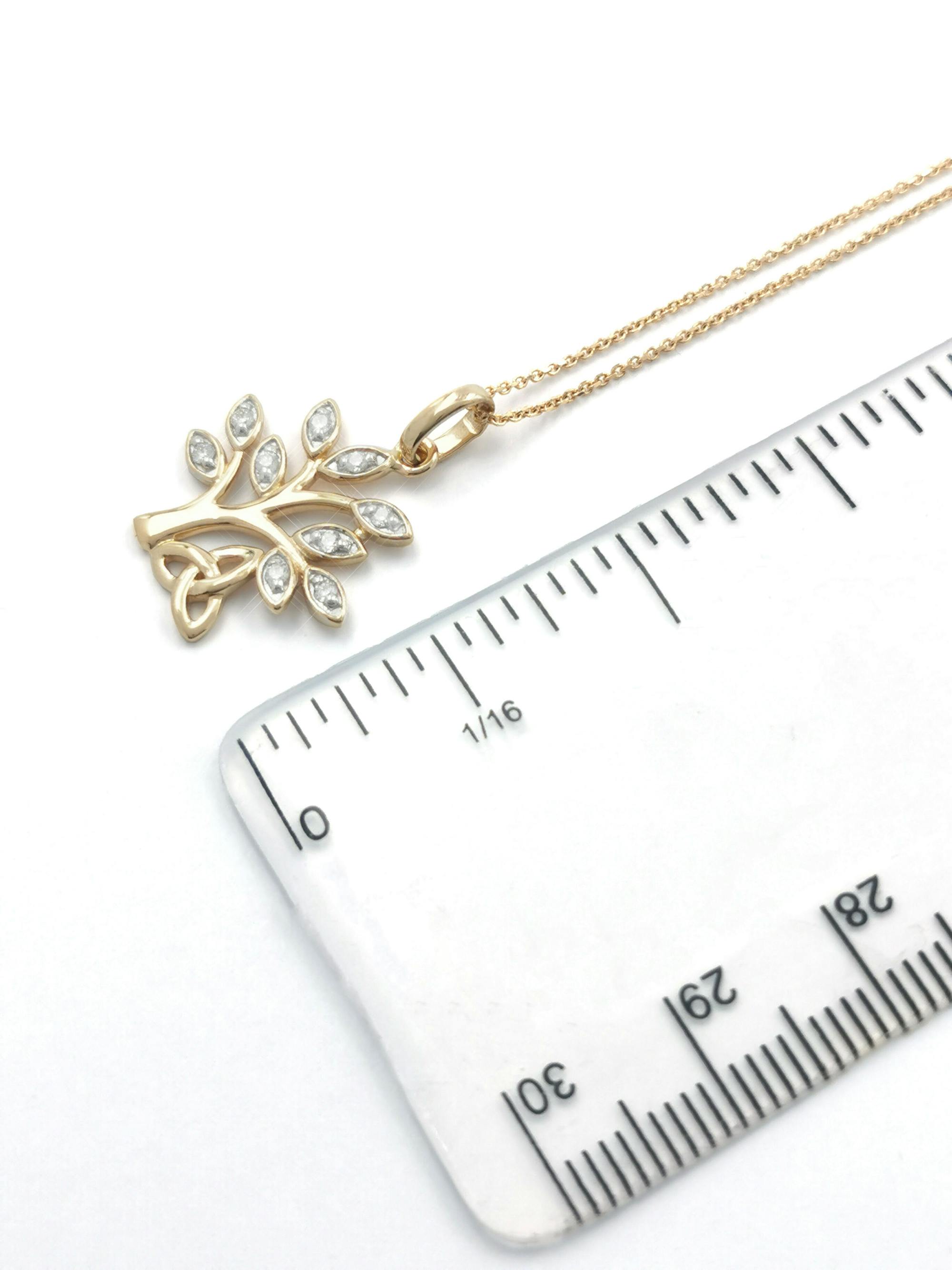 Lab Diamond Celtic Tree Of Life Necklace, From… | My Irish Jeweler