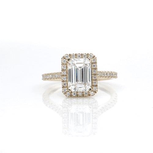 2ct Emerald Cut Diamond Trinity Knot Ring, From… | My Irish Jeweler