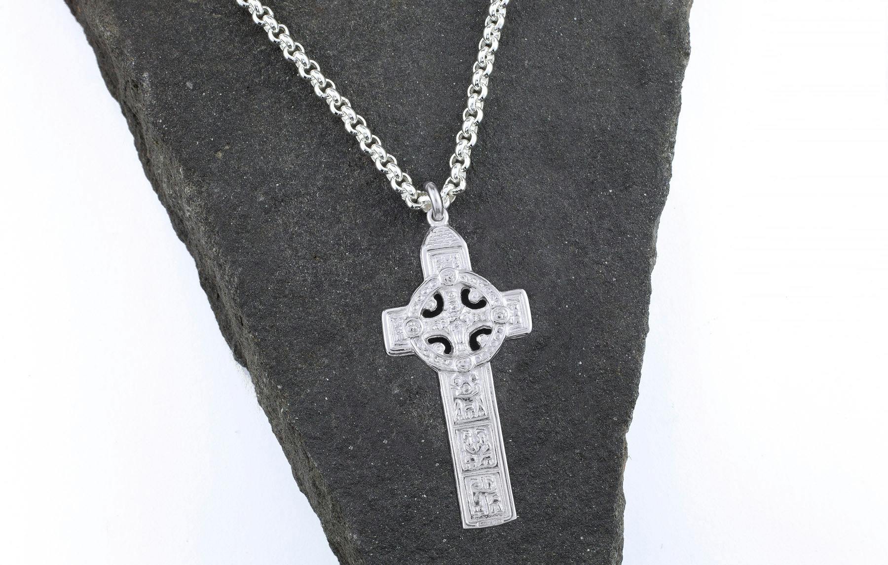 Sterling Silver Heavy Clonmacnoise Cross of… | My Irish Jeweler