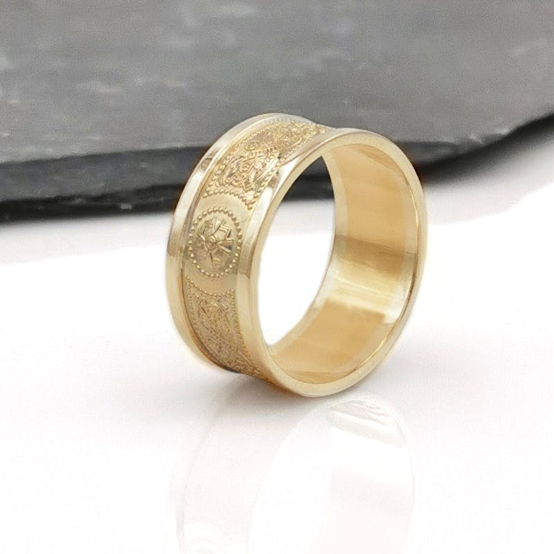Gold Celtic Rings from Dublin, Ireland