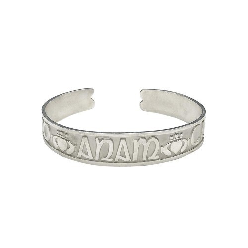 Silver Mo Anam Cara Bangle - My Soul Mate, From… | My Irish Jeweler