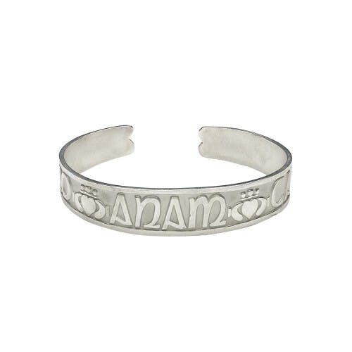 Silver Mo Anam Cara Bangle - My Soul Mate, From… | My Irish Jeweler