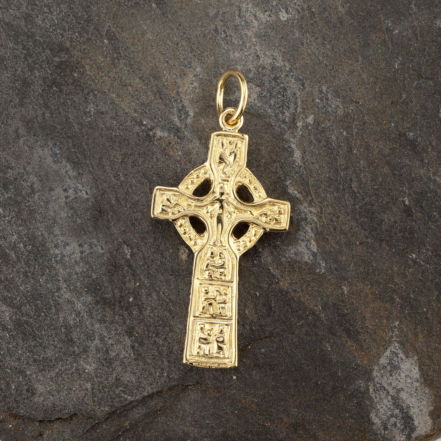 Gold Double Sided Small Duleek Cross, Made in… | My Irish Jeweler