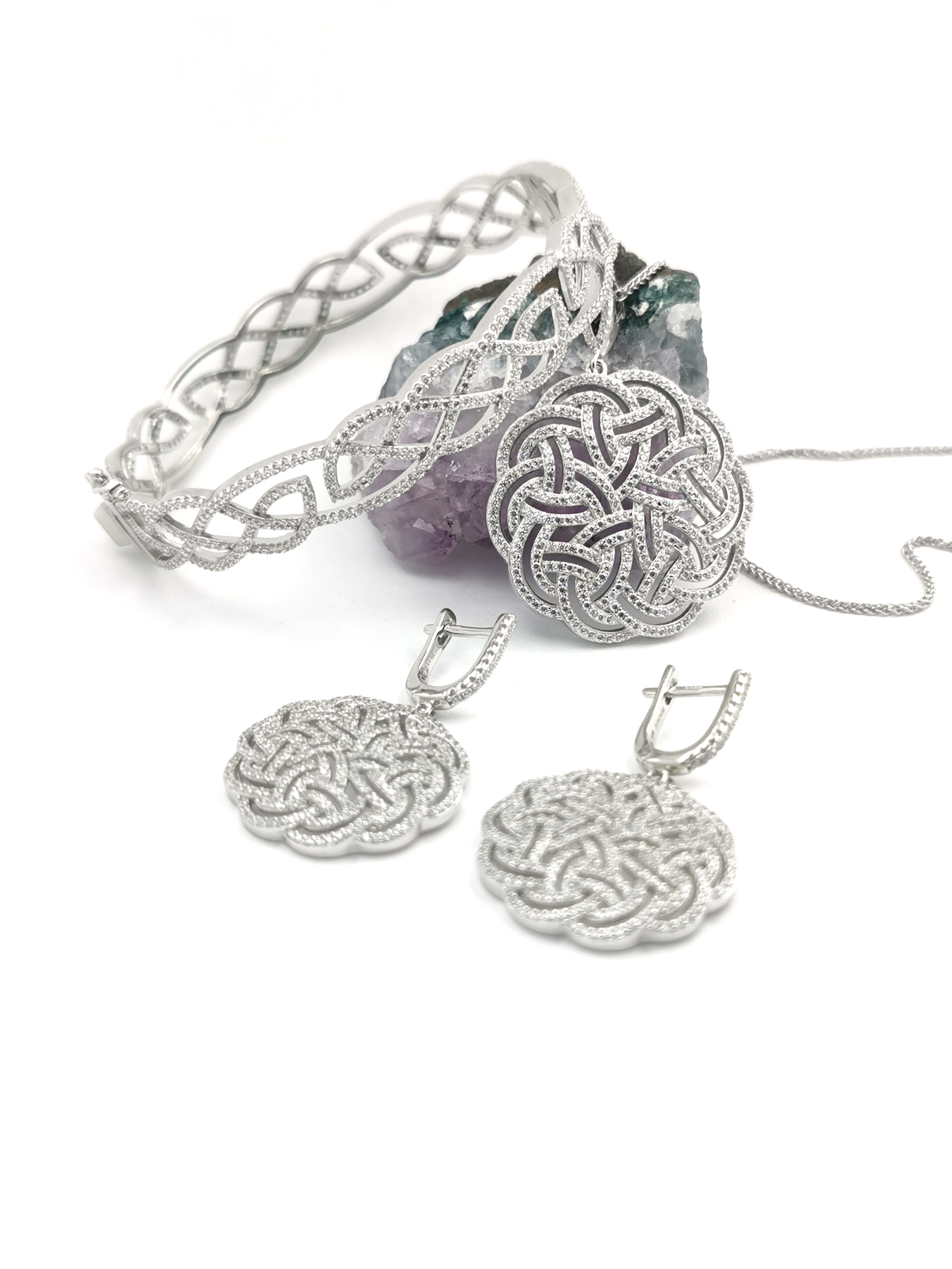 Sterling Silver Interlace Celtic Knot Earrings… | My Irish Jeweler