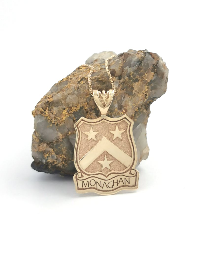 Family Crest Necklace in Gold, From Ireland | My Irish Jeweler