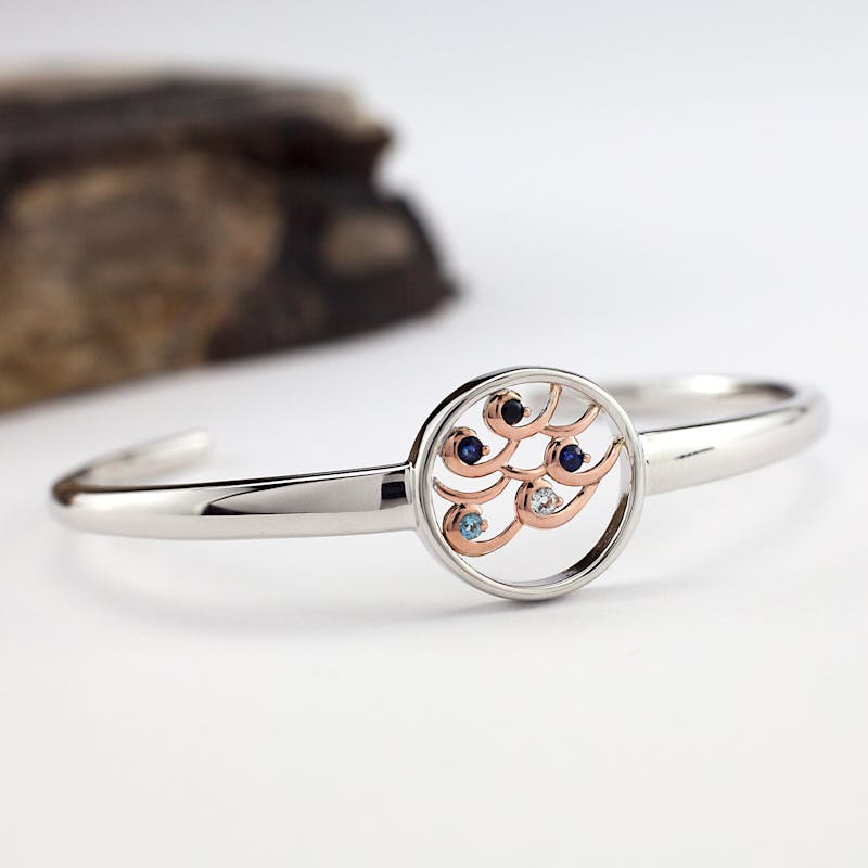 Sterling Silver & 10k Irish Rose Gold Ninth Wave… | My Irish Jeweler