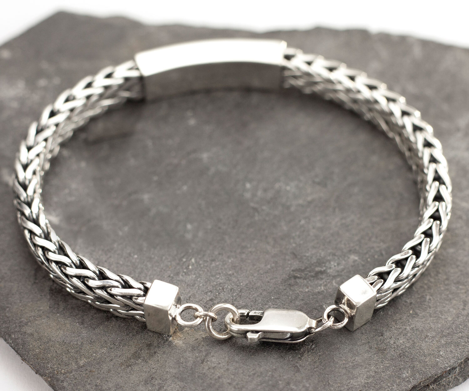 Sterling Silver Mens Heavy Bracelet, Made in… | My Irish Jeweler