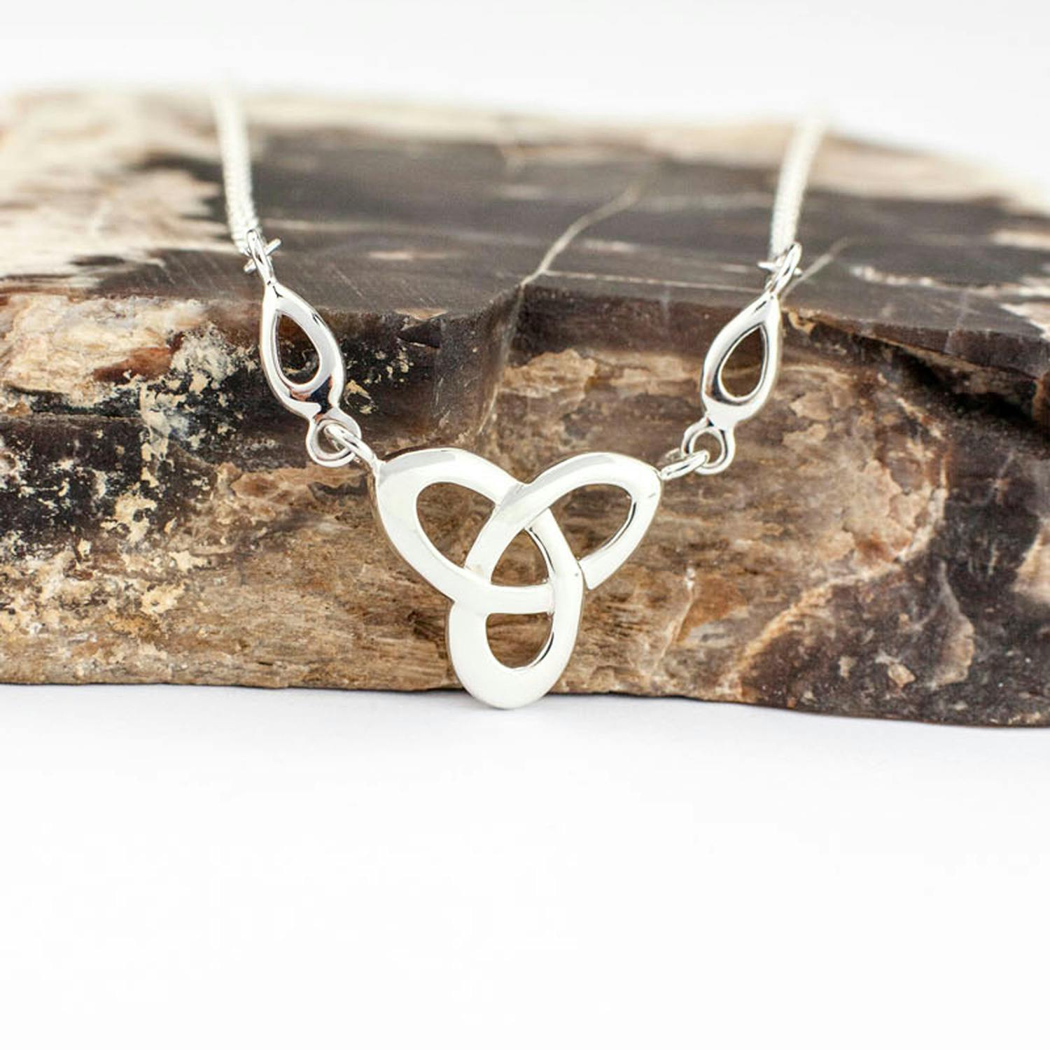 Sterling Silver Large Heritage Trinity Knot Loop… | My Irish Jeweler