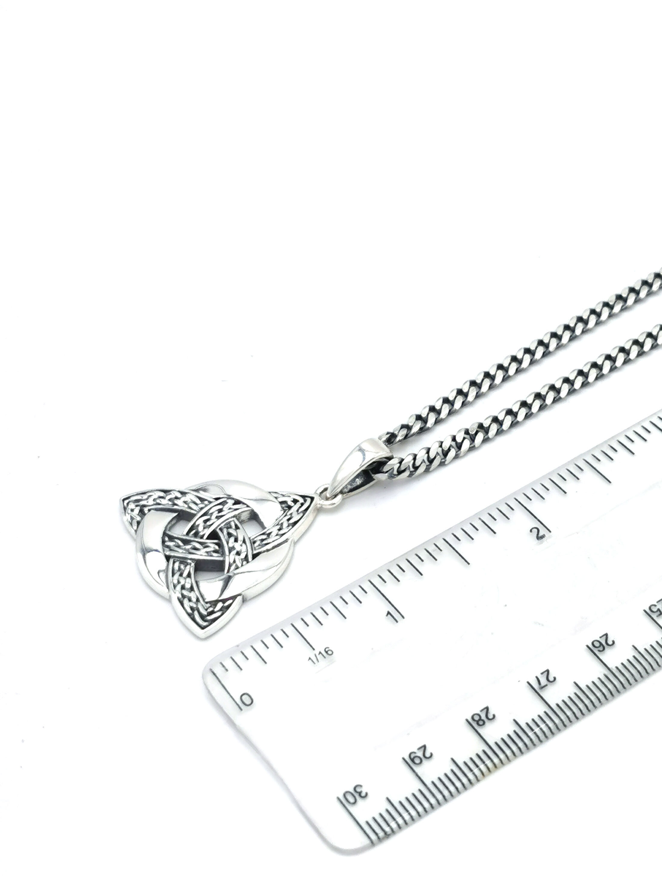 Large Oxidized Trinity Knot Necklace, From Ireland | My Irish Jeweler