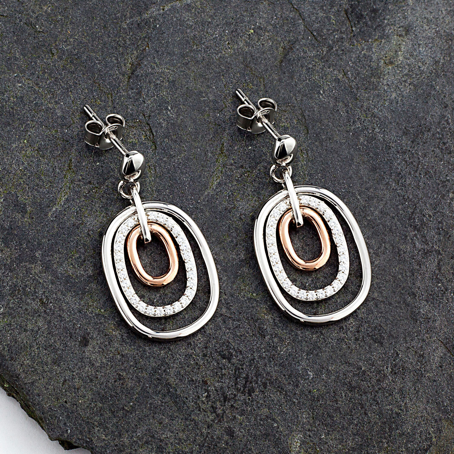 Sterling Silver And Irish Rose Gold Three Loop… | My Irish Jeweler