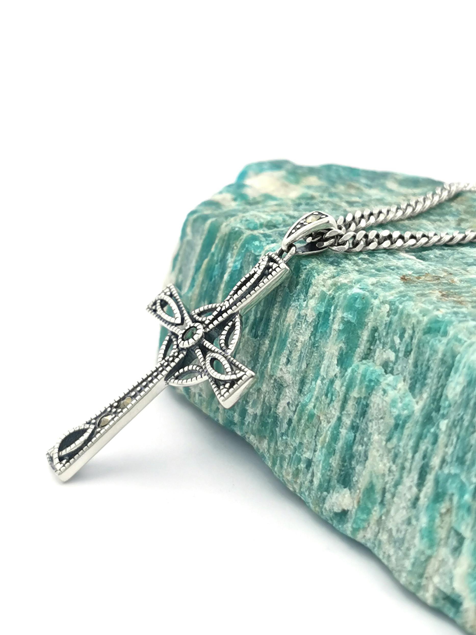 Marcasite Celtic Cross, From Ireland | My Irish Jeweler