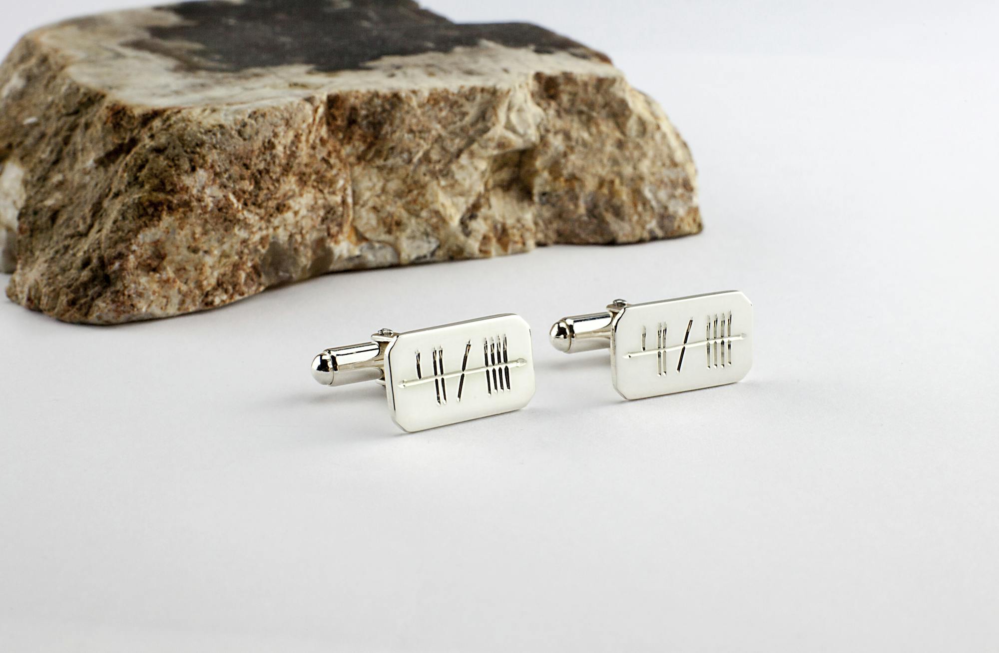Personalized Hand-Engraved Ogham Cufflinks, From… | My Irish Jeweler