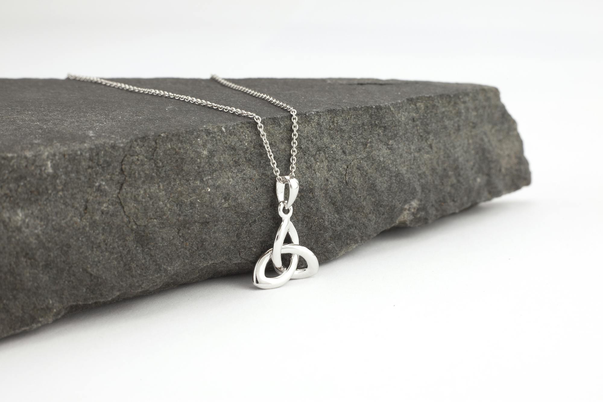 Sterling Silver Trinity Knot Pendant, Made in… | My Irish Jeweler
