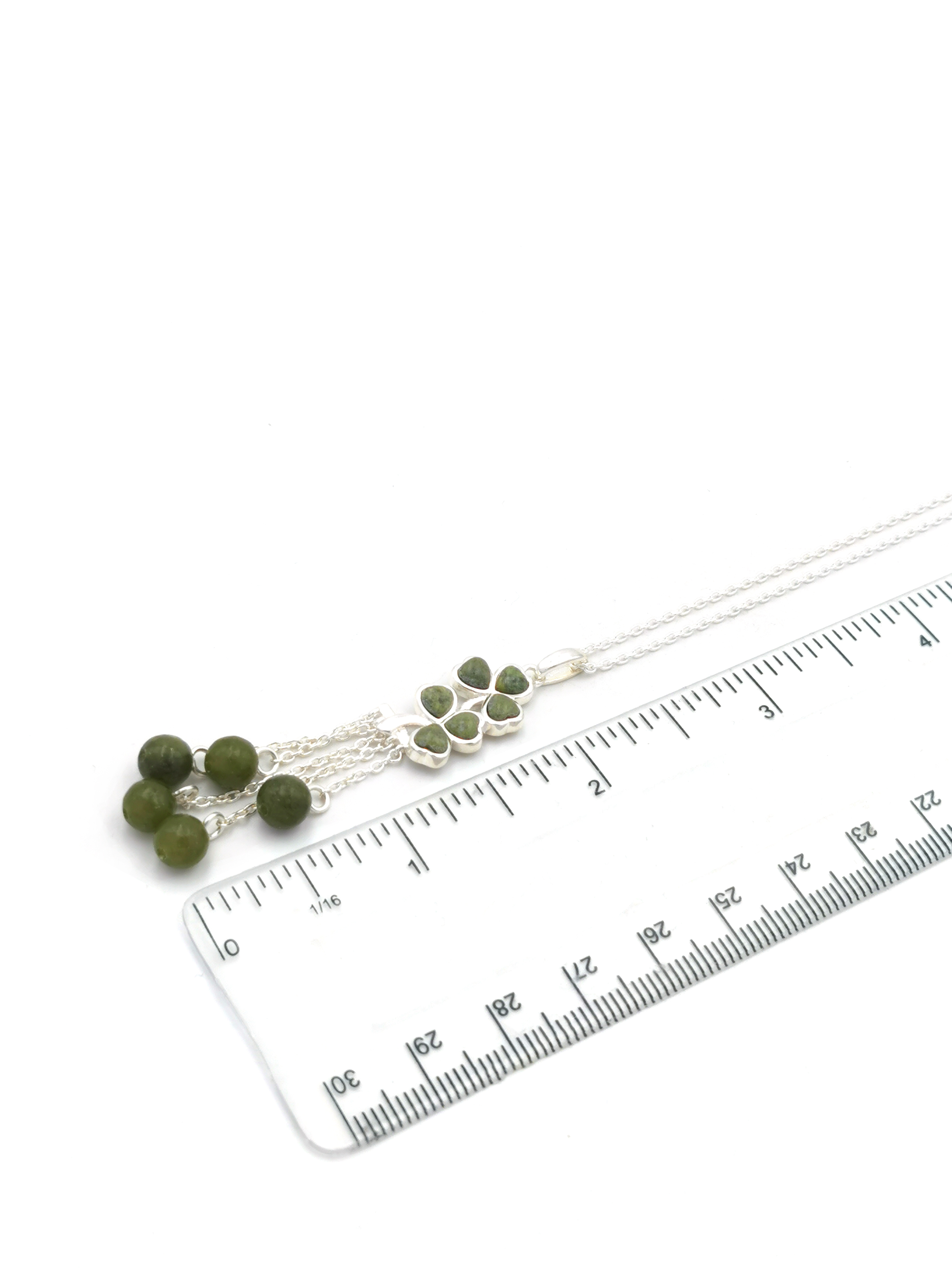 Sterling Silver Double Shamrock And Connemara… | My Irish Jeweler