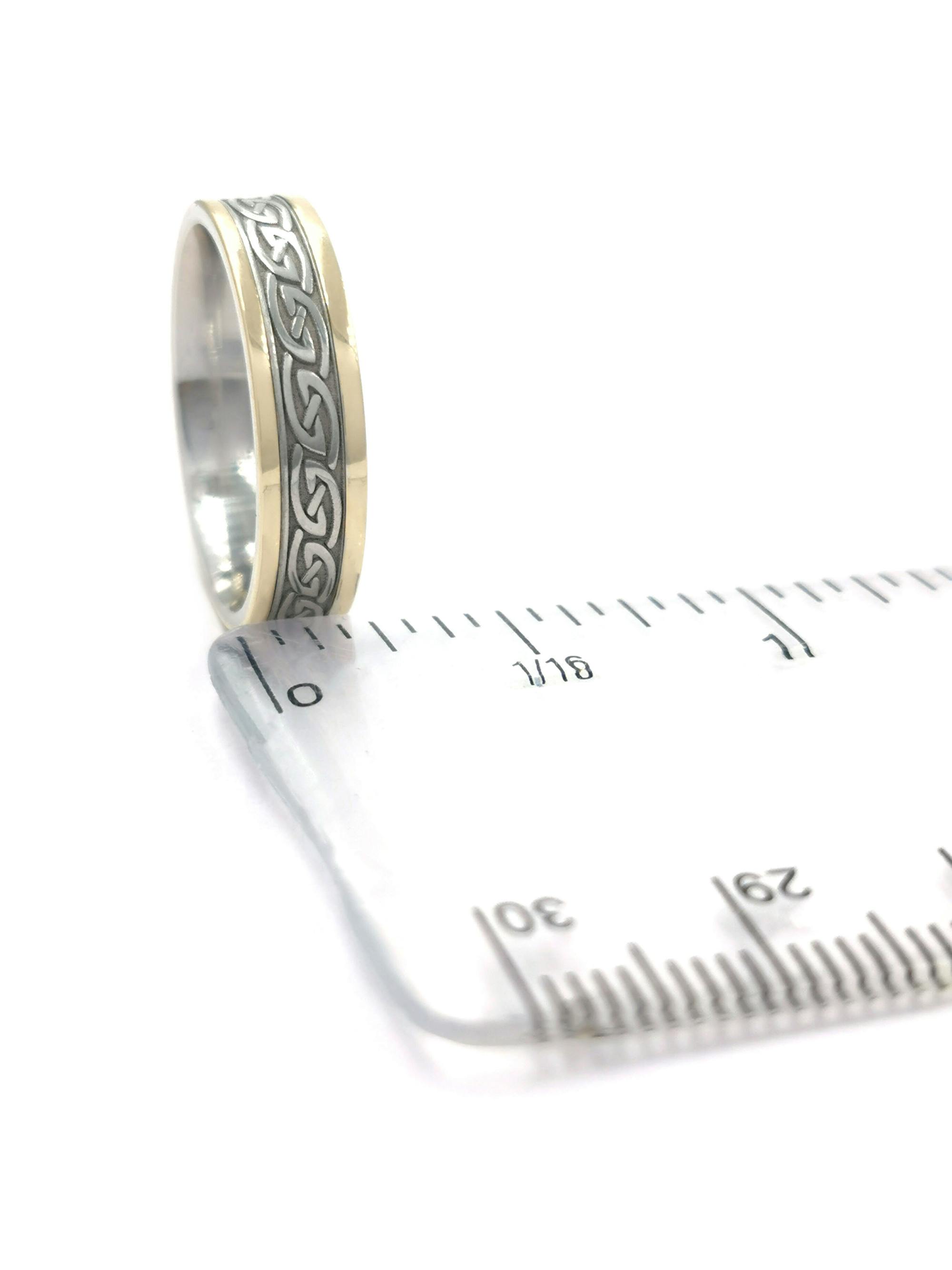 Two-Tone Celtic Wave Ring, From Ireland | My Irish Jeweler