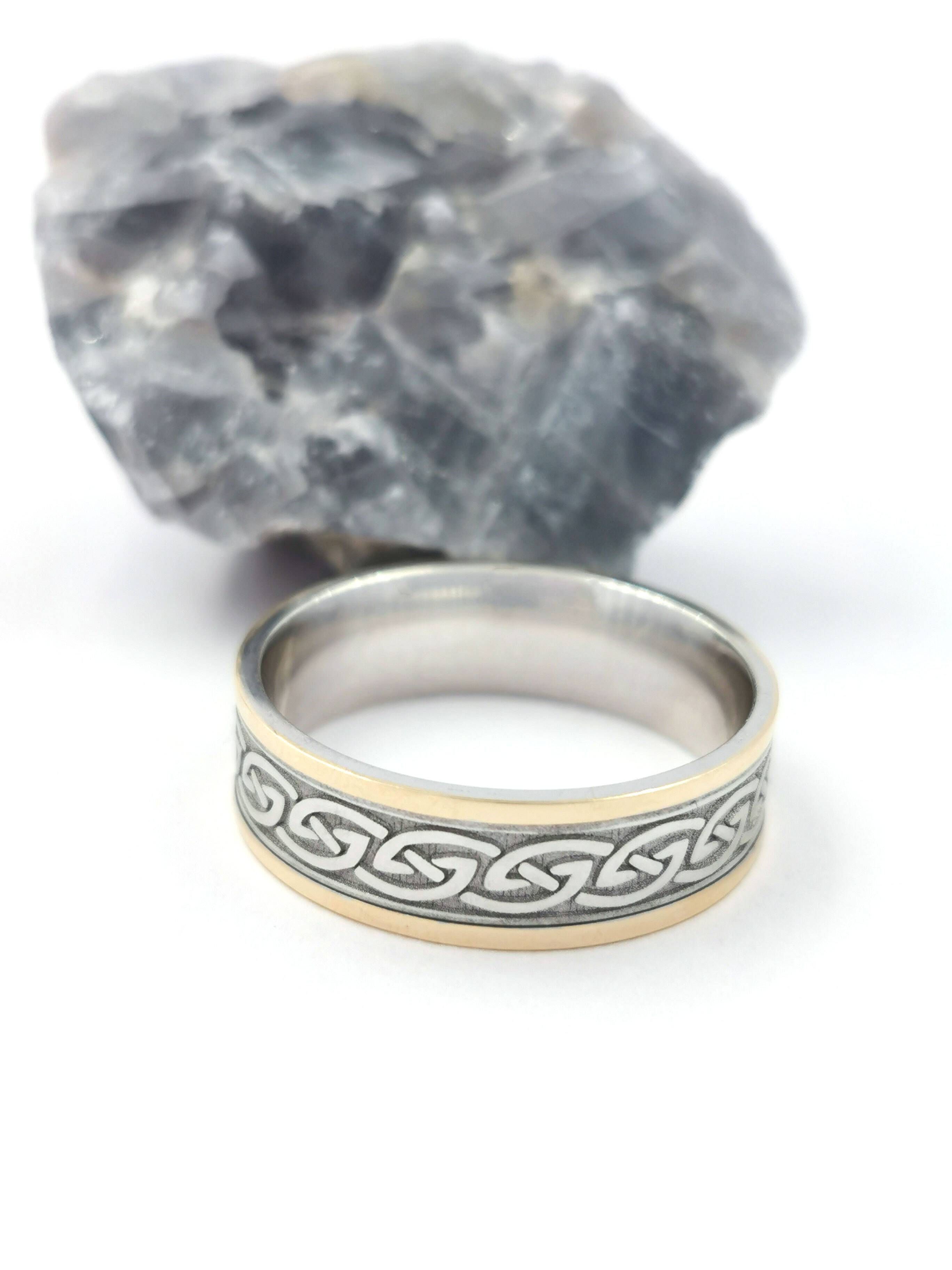 Two-Tone Celtic Wave Ring, From Ireland | My Irish Jeweler