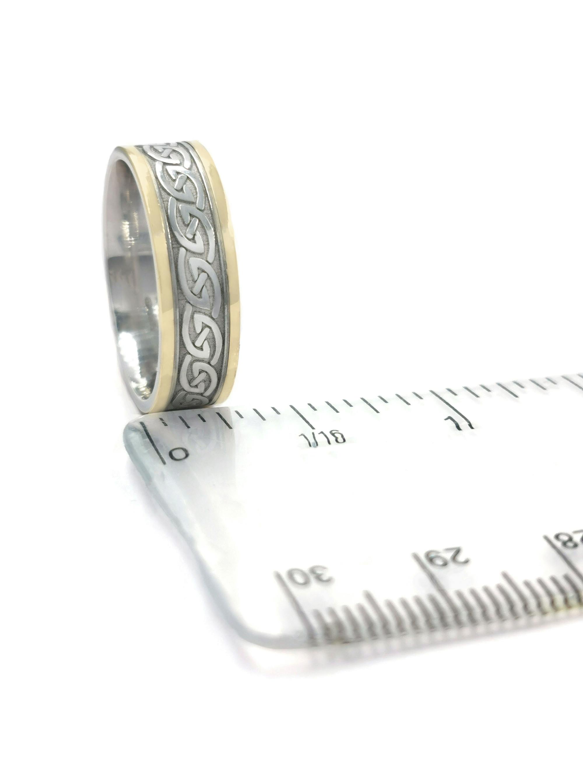 Two-Tone Celtic Wave Ring, From Ireland | My Irish Jeweler