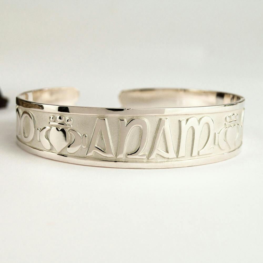 Silver Mo Anam Cara Bangle - My Soul Mate, From… | My Irish Jeweler