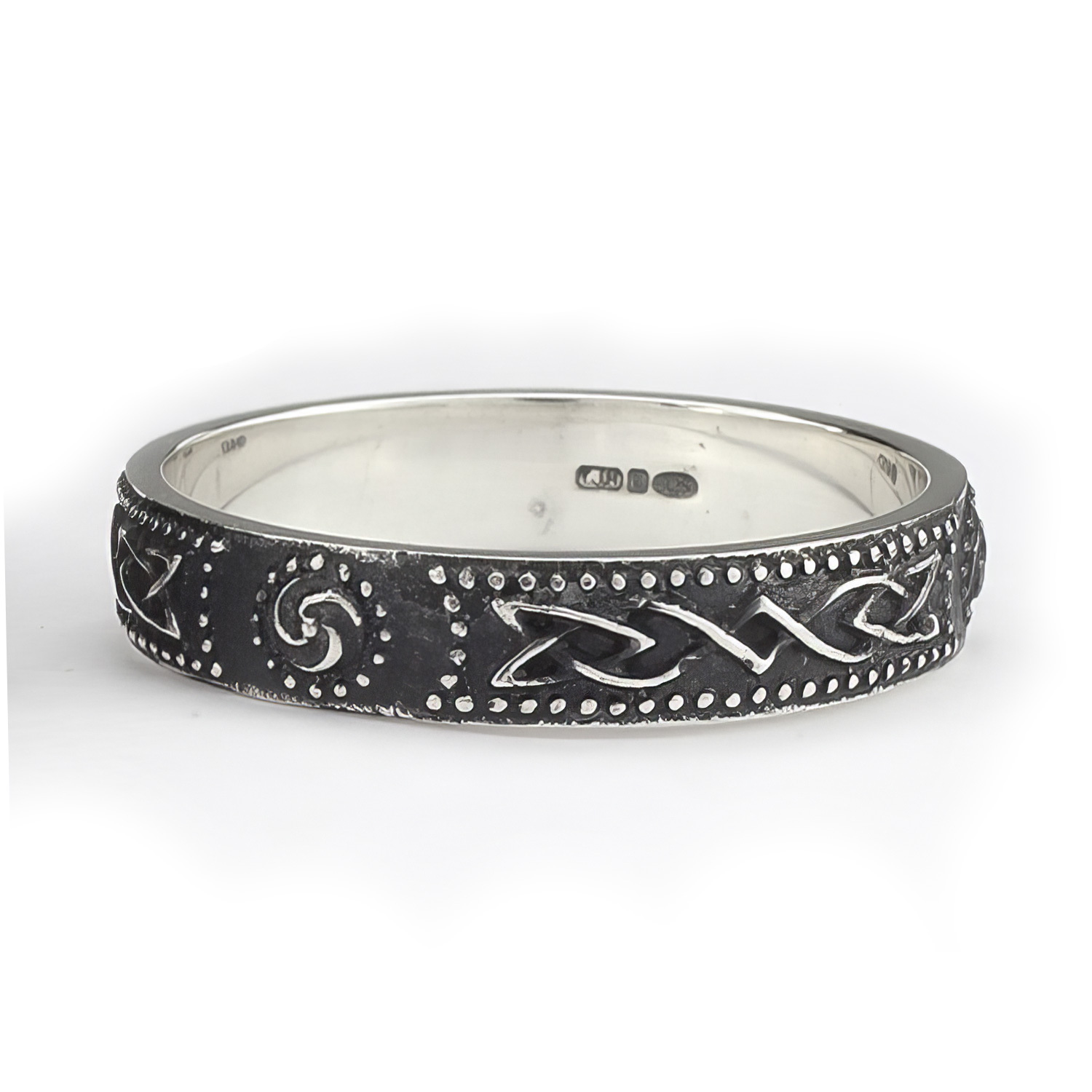 Ardagh Chalice Ring with Oxidized Finish From Ireland