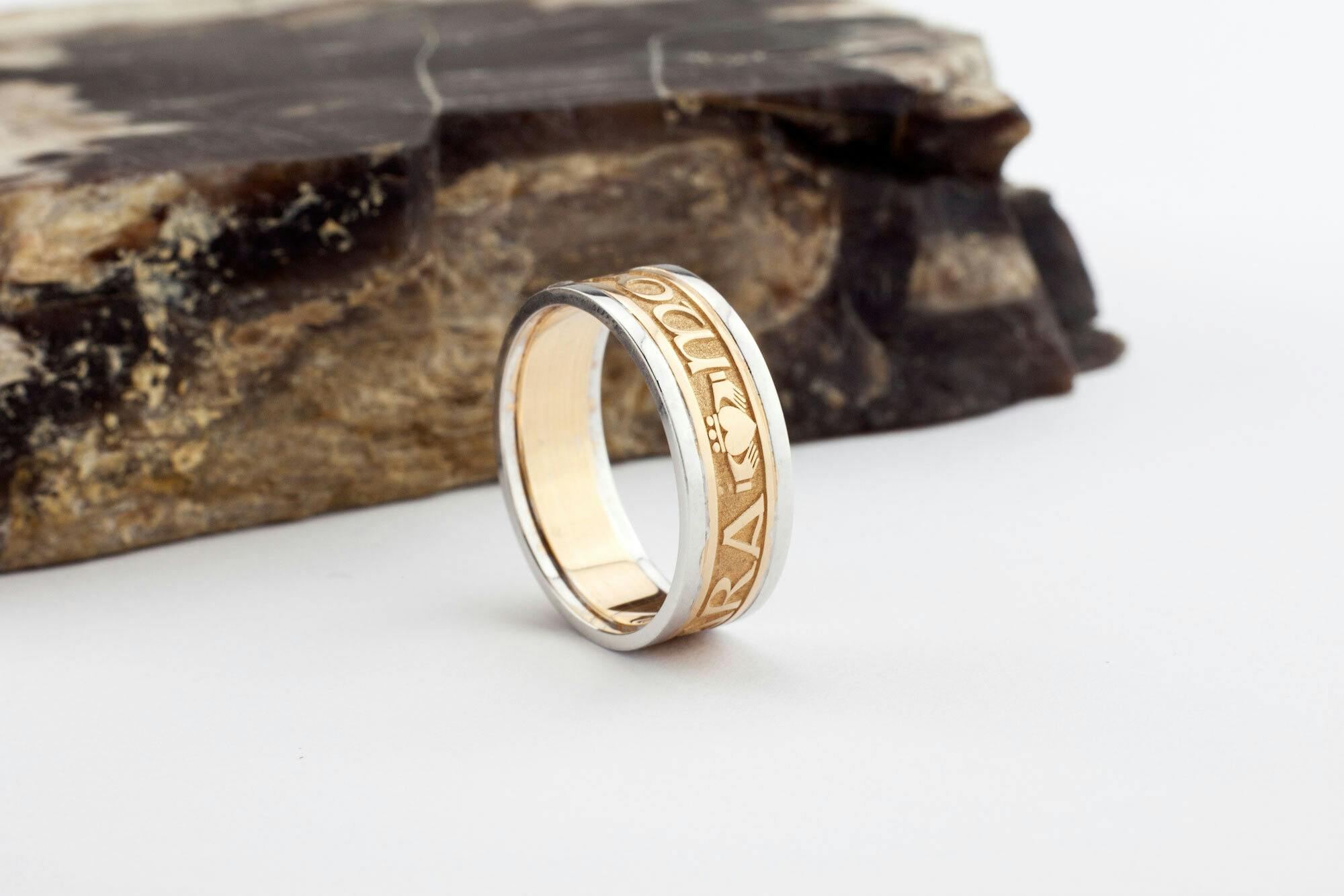 Mo Anam Cara Ring with Trim, From Ireland | My Irish Jeweler