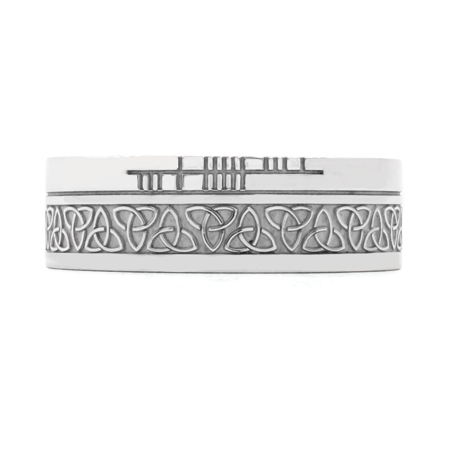 Ogham Trinity Knot Faith Ring, From Ireland | My Irish Jeweler