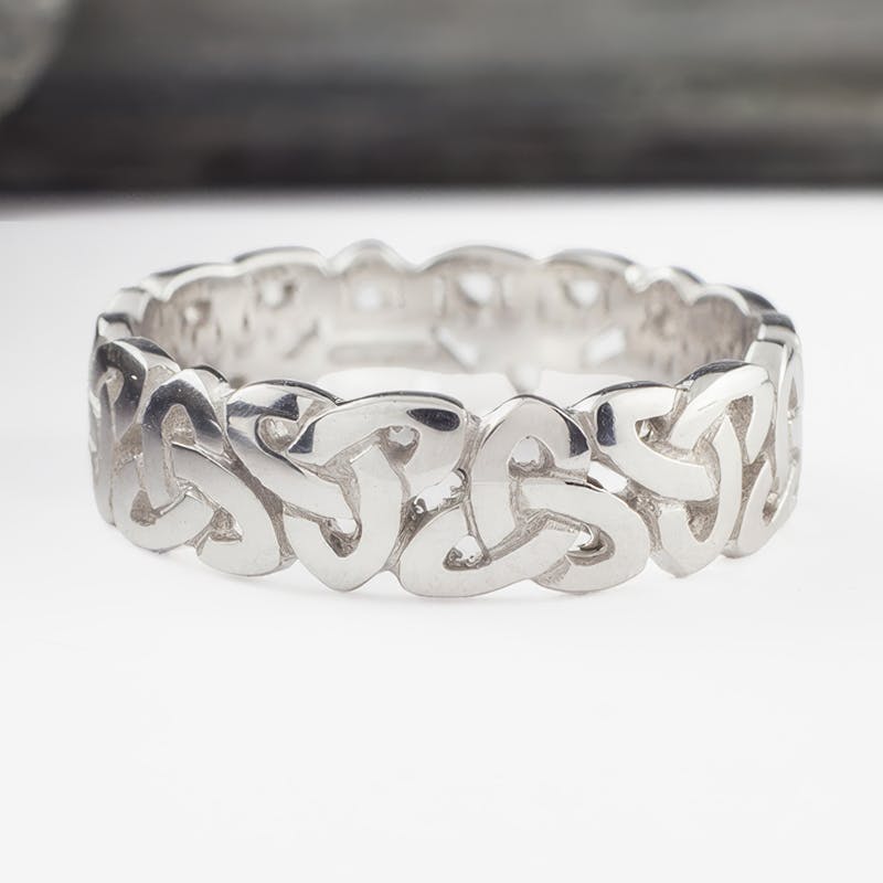 Pierced Trinity Knot Ring, From Ireland | My Irish Jeweler